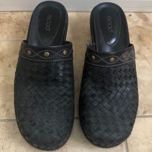 Ecco Shoes | Leather Studded Clogs | Poshmark